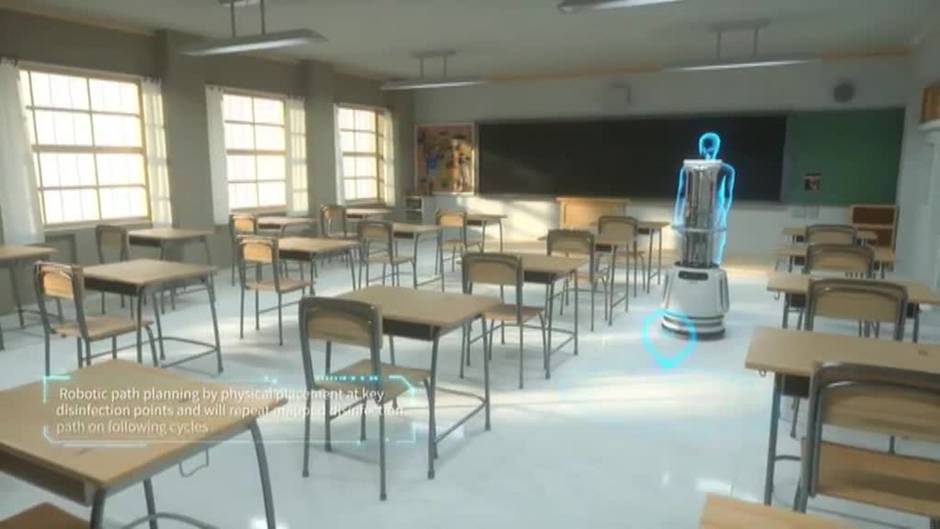 El robot que limpia la clase