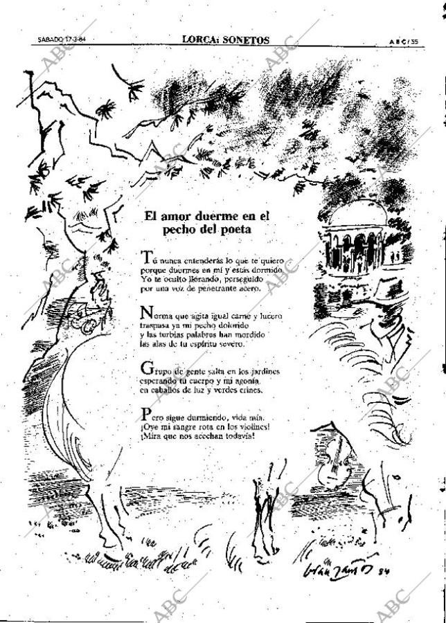 Los sonetos de amor de Lorca - Archivo ABC