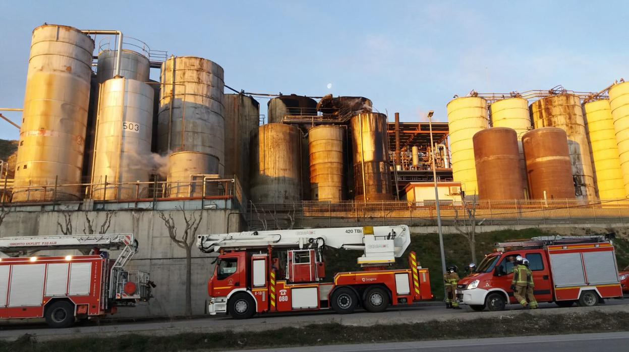 Explosión en una industria química de Zuera