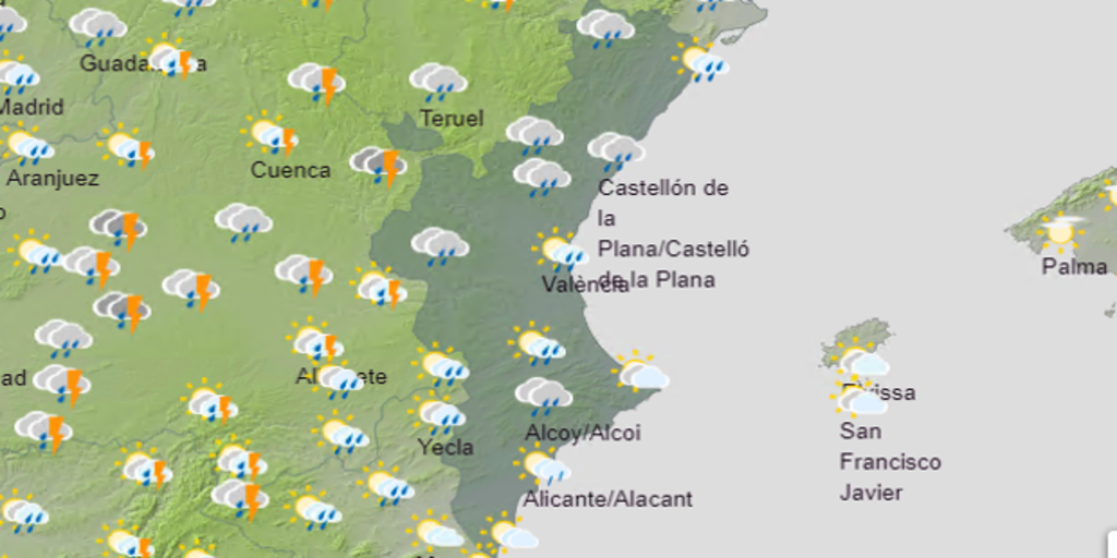 El tiempo en Valencia: una borrasca de lluvias llega este jueves a la ...