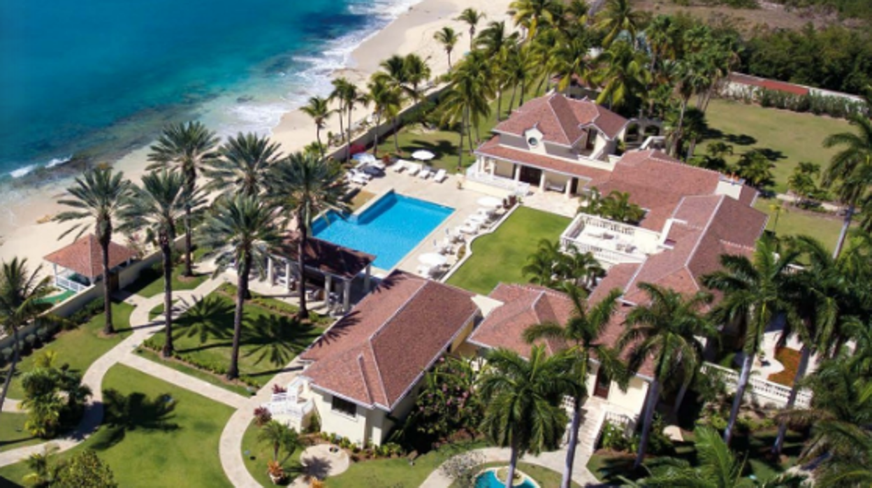 El impresionante complejo que Donald Trump alquila en la isla de Saint ...
