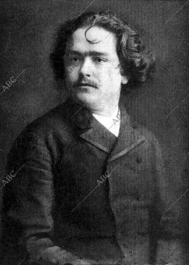 Isaac Albéniz, en un retrato de su juventud - Archivo ABC
