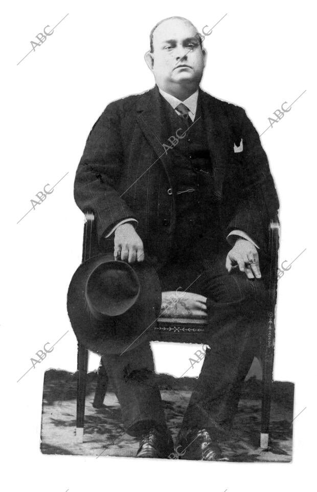 Antonio Chacón, cantaor, hacia 1900 - Archivo ABC
