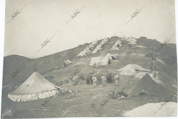 Posición establecida para proteger los convoyes - Archivo ABC