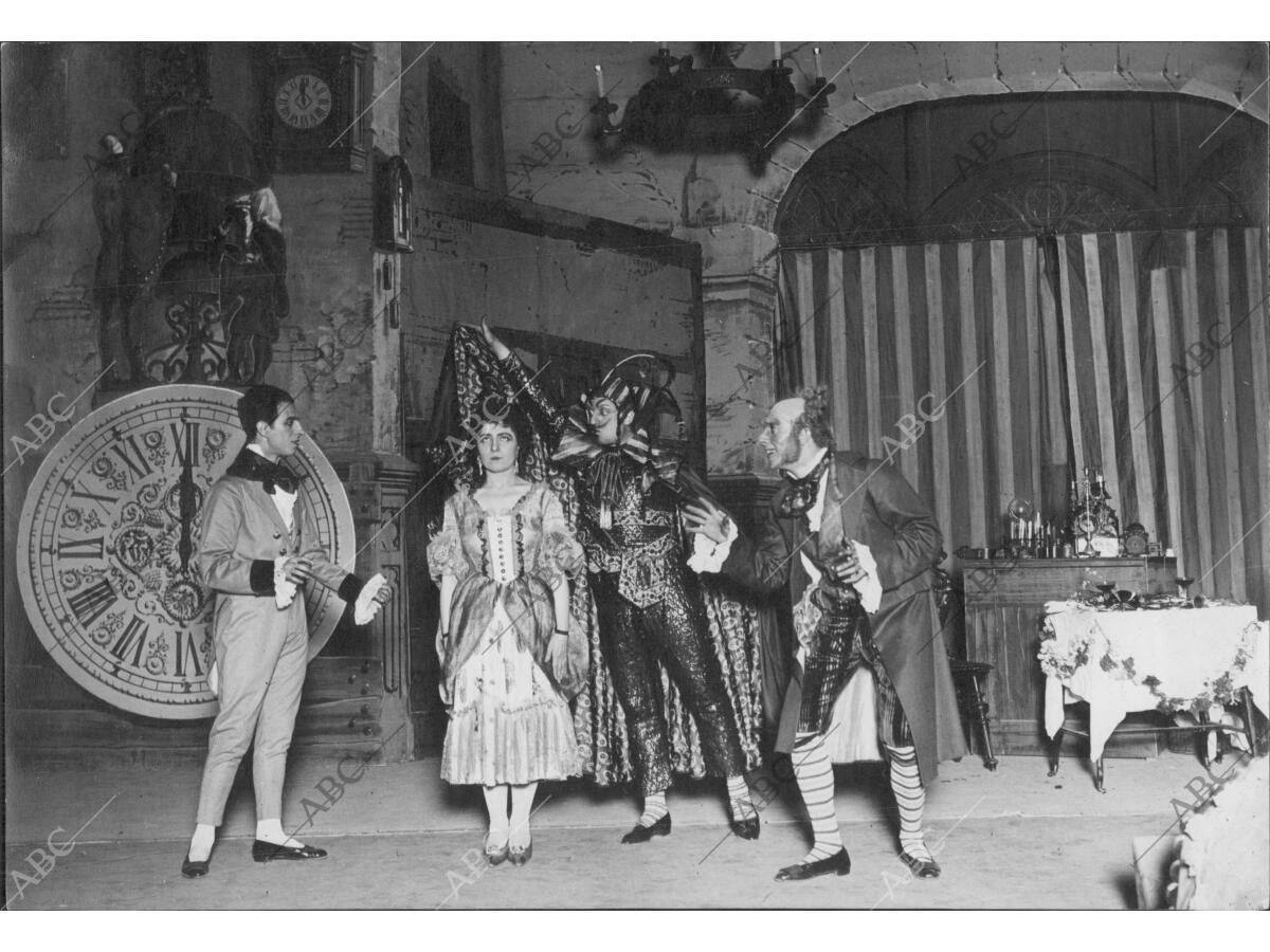 Una escena de la ópera cómica en un Acto, del maestro Vives, libro de ...
