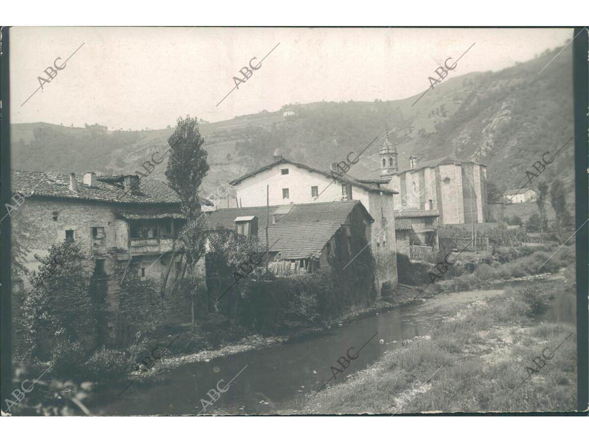 Vista del pueblo de Legorreta (Guipúzcoa) - Archivo ABC