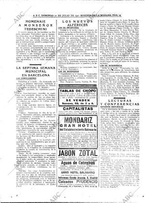 Periódico ABC MADRID 10-07-1921,portada - Archivo ABC