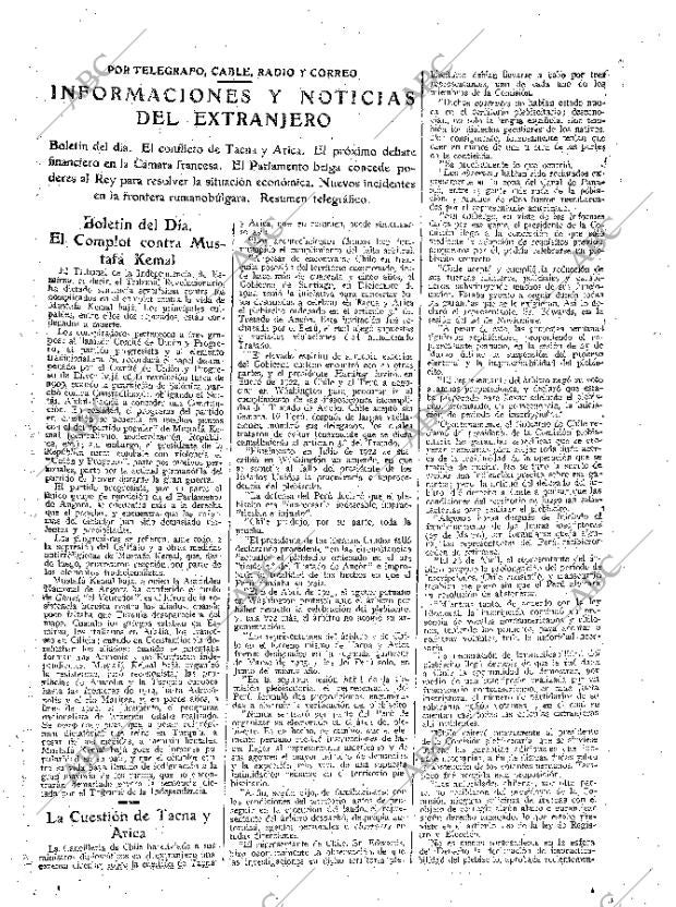 Periódico ABC MADRID 15-07-1926,portada - Archivo ABC