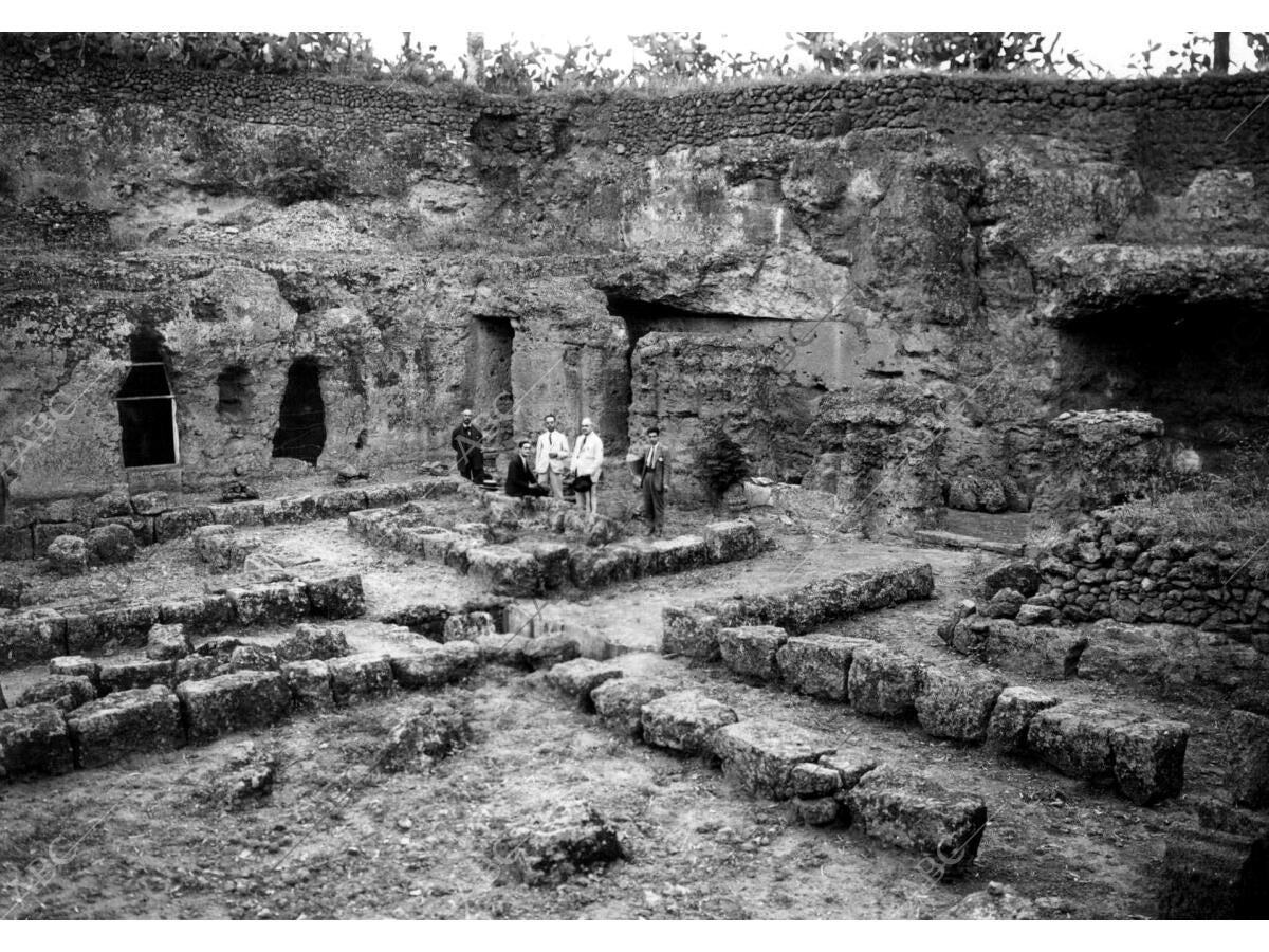 Vista parcial de la necrópolis romana de Carmona (Sevilla) - Archivo ABC
