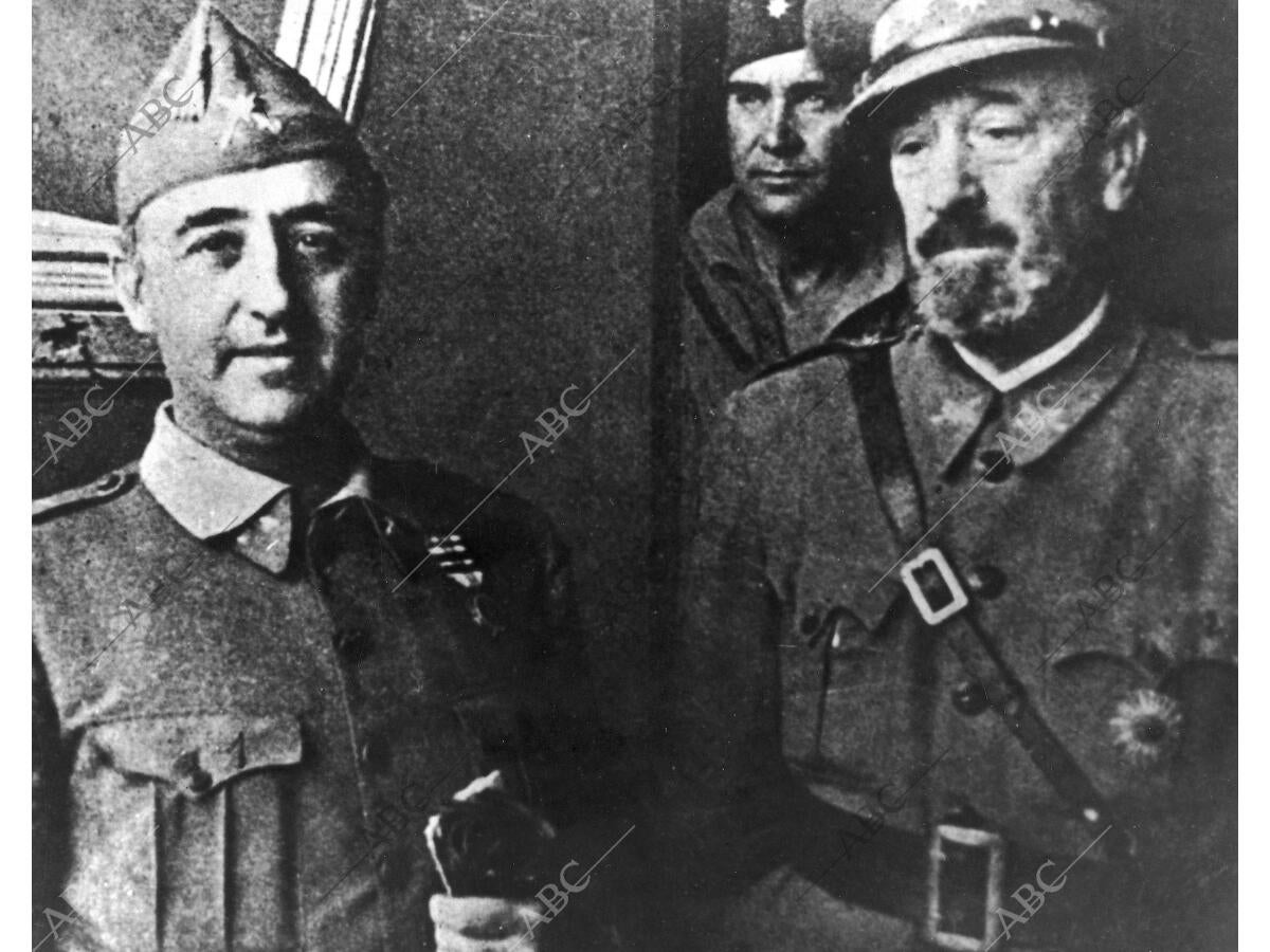 Franco con Moscardó - Archivo ABC