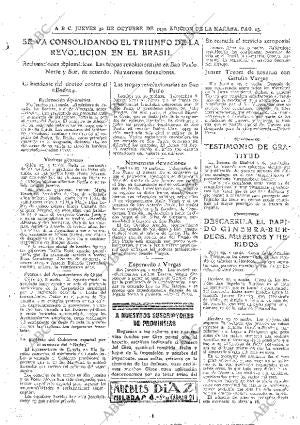 Periódico ABC MADRID 30-10-1930,portada - Archivo ABC