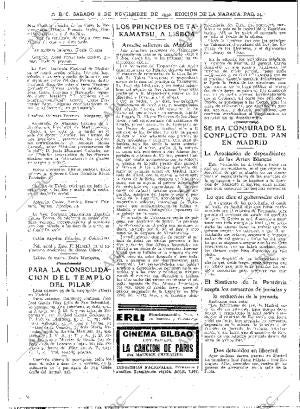 Periódico ABC MADRID 08-11-1930,portada - Archivo ABC