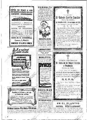 Periódico ABC MADRID 08-11-1930,portada - Archivo ABC