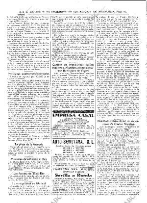 Periódico ABC SEVILLA 16-12-1930,portada - Archivo ABC