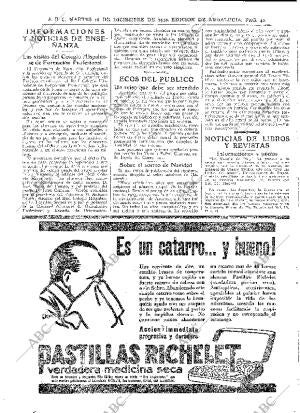 Periódico ABC SEVILLA 16-12-1930,portada - Archivo ABC