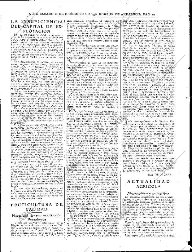 Periódico ABC SEVILLA 20-12-1930,portada - Archivo ABC