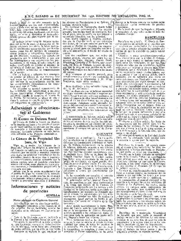 Periódico ABC SEVILLA 20-12-1930,portada - Archivo ABC