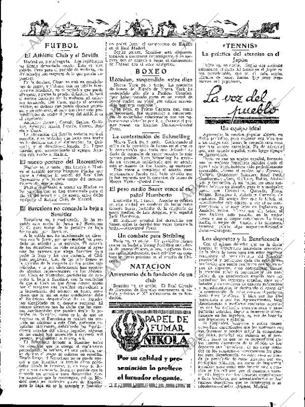 Periódico ABC SEVILLA 20-12-1930,portada - Archivo ABC