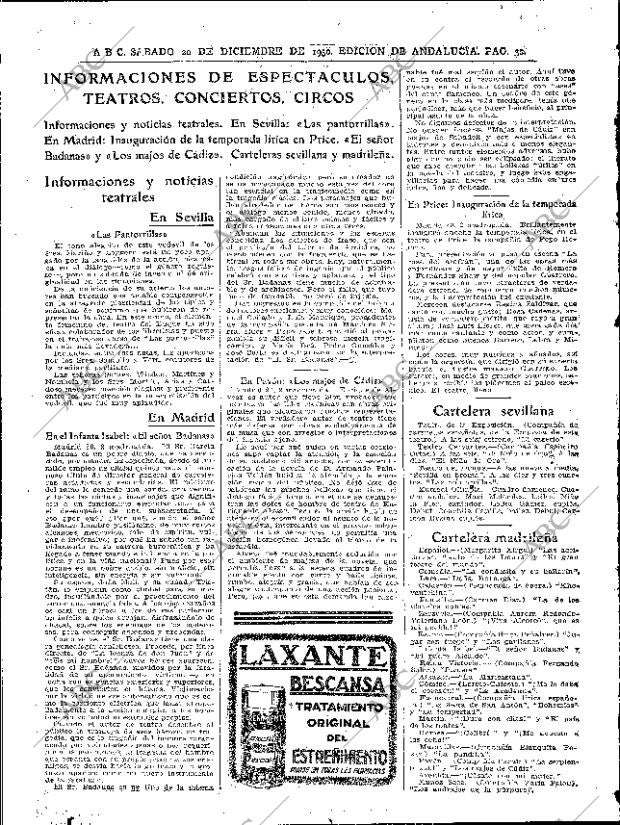 Periódico ABC SEVILLA 20-12-1930,portada - Archivo ABC