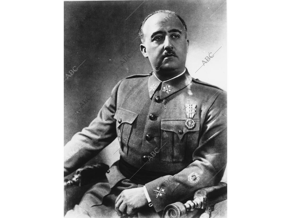 Francisco Franco Bahamonde en una fotografía en torno a septiembre de ...