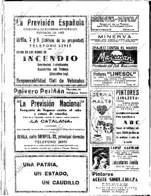 Periódico ABC SEVILLA 23-02-1937,portada - Archivo ABC