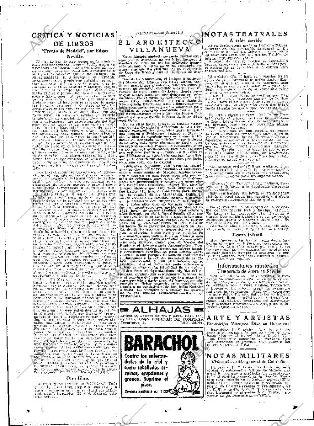 Periódico ABC MADRID 08-01-1942,portada - Archivo ABC