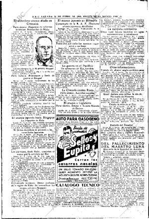 Periódico ABC MADRID 31-01-1942,portada - Archivo ABC