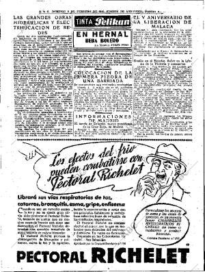 Periódico ABC SEVILLA 08-02-1942,portada - Archivo ABC