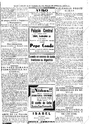 Periódico ABC SEVILLA 21-02-1942,portada - Archivo ABC