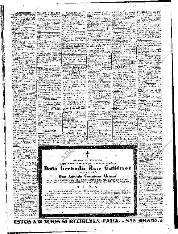 Periódico ABC SEVILLA 04-03-1942,portada - Archivo ABC