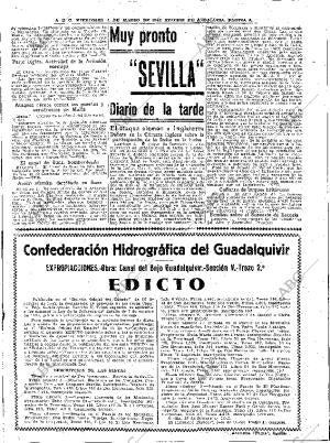 Periódico ABC SEVILLA 04-03-1942,portada - Archivo ABC