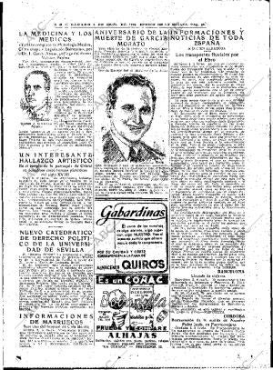 Periódico ABC MADRID 04-04-1942,portada - Archivo ABC