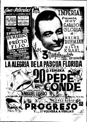 Periódico ABC MADRID 04-04-1942,portada - Archivo ABC