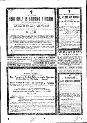 Periódico ABC MADRID 04-04-1942,portada - Archivo ABC