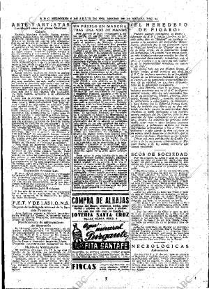 Periódico ABC MADRID 08-04-1942,portada - Archivo ABC