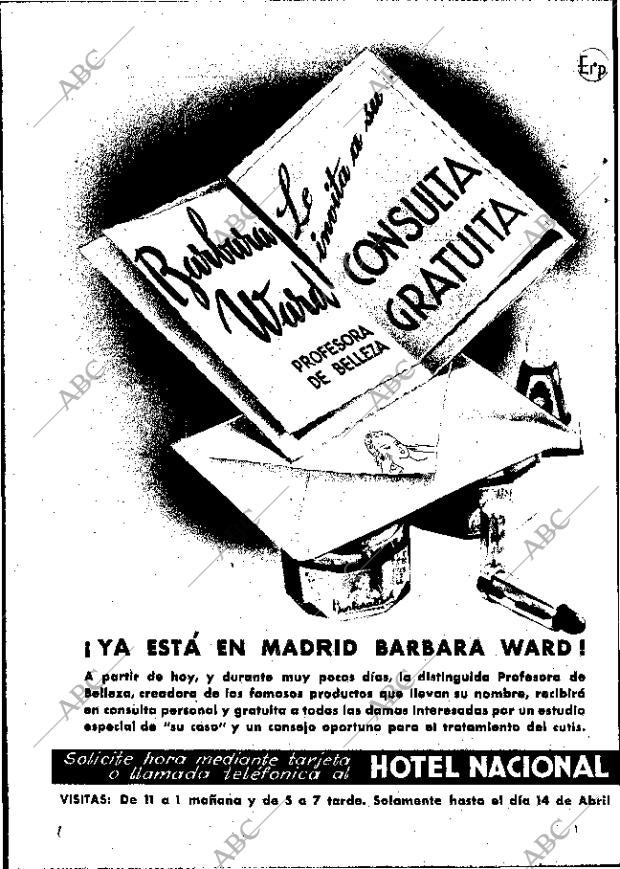 Periódico ABC MADRID 08-04-1942,portada - Archivo ABC