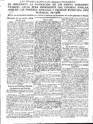 Periódico ABC SEVILLA 15-04-1942,portada - Archivo ABC