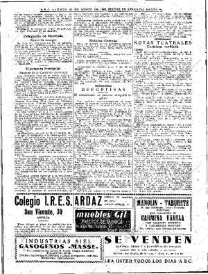 Periódico ABC SEVILLA 22-08-1942,portada - Archivo ABC
