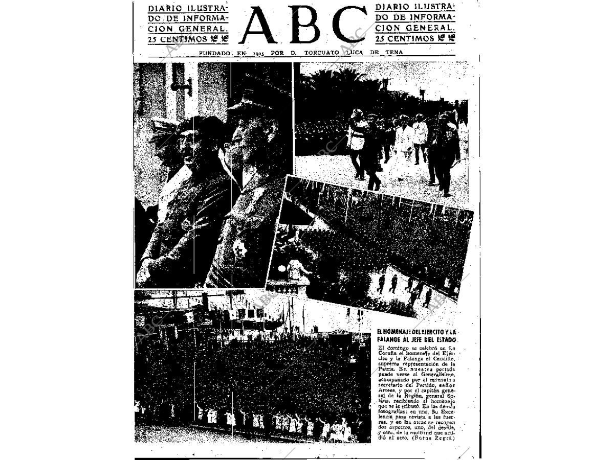 Periódico ABC SEVILLA 26-08-1942,portada - Archivo ABC