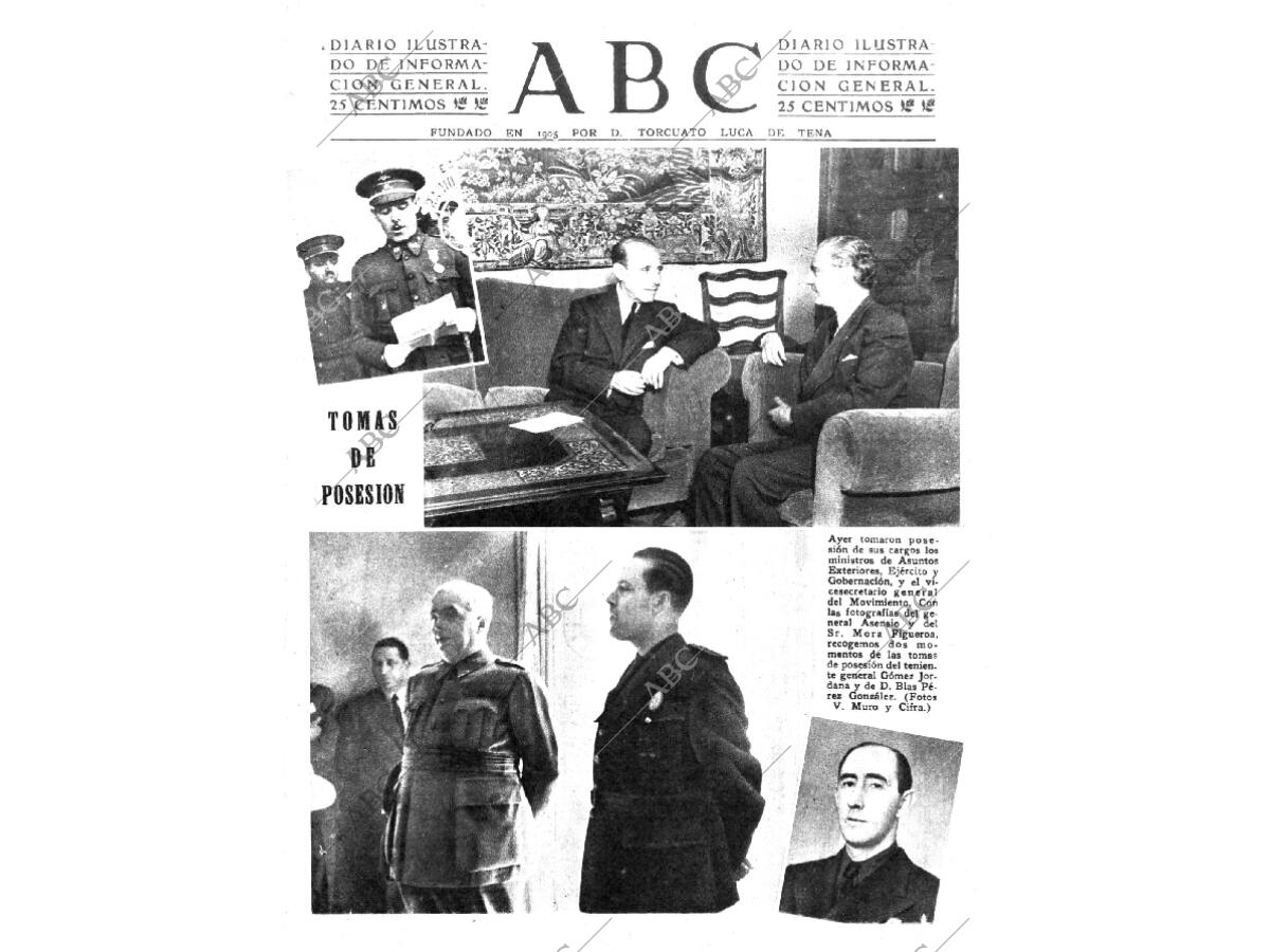 Periódico ABC MADRID 05-09-1942,portada - Archivo ABC