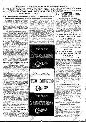 Periódico ABC SEVILLA 13-10-1942,portada - Archivo ABC