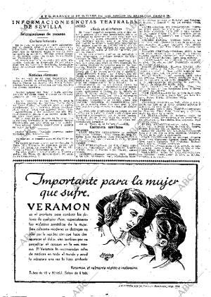 Periódico ABC SEVILLA 13-10-1942,portada - Archivo ABC