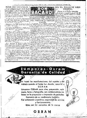 Periódico ABC SEVILLA 22-12-1942,portada - Archivo ABC