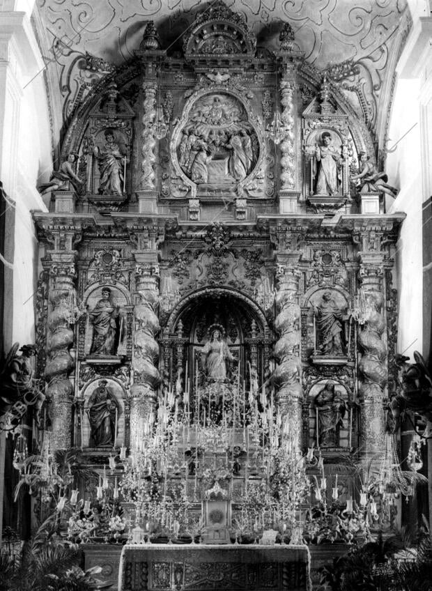 Retablo de la iglesia de la asunción de Cantillana (Sevilla) - Archivo ABC