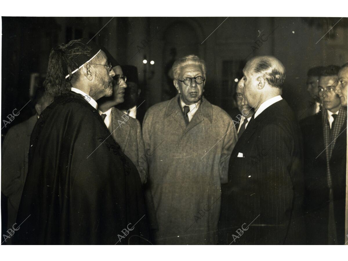 El Rey de Libia, Idriss I, durante su visita A Madrid - Archivo ABC