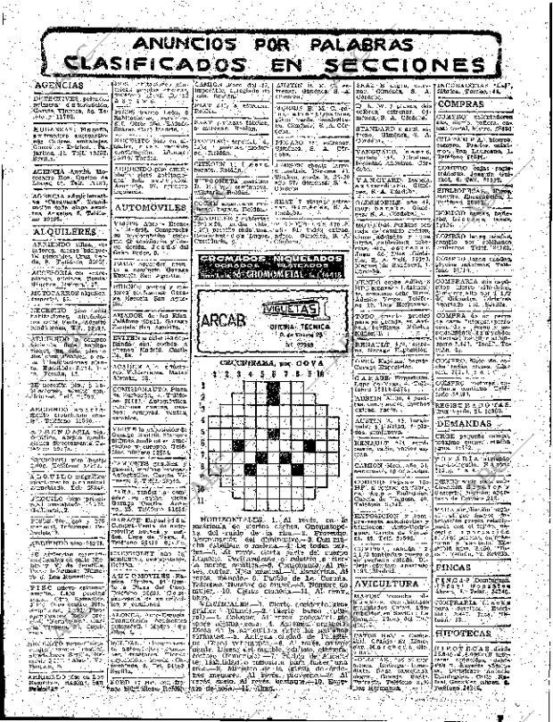 Periódico ABC SEVILLA 20-08-1958,portada - Archivo ABC