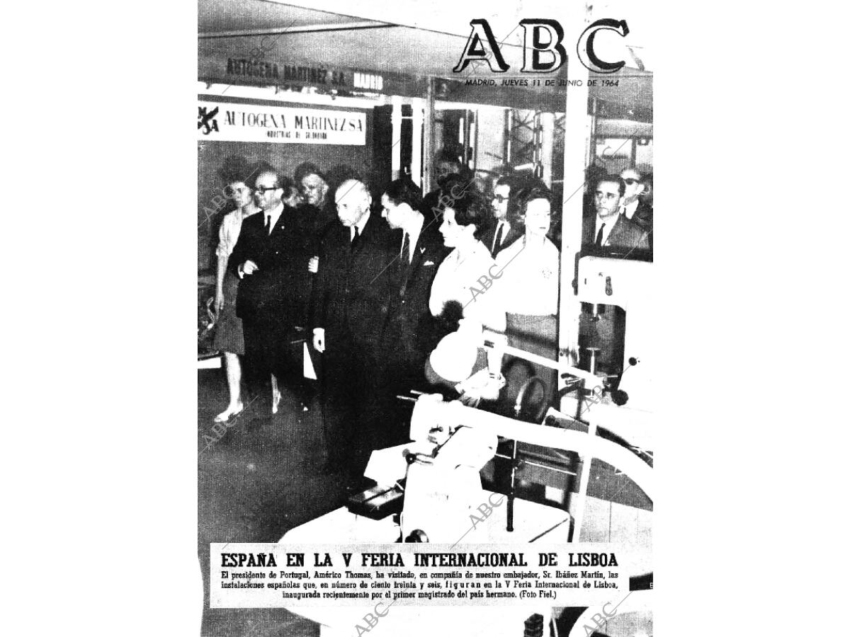 Periódico ABC MADRID 11-06-1964,portada - Archivo ABC