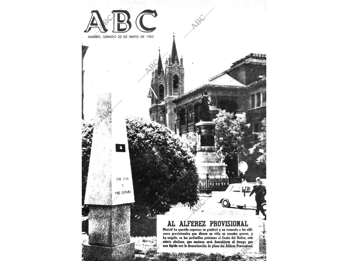 Periódico ABC MADRID 22-05-1965,portada - Archivo ABC
