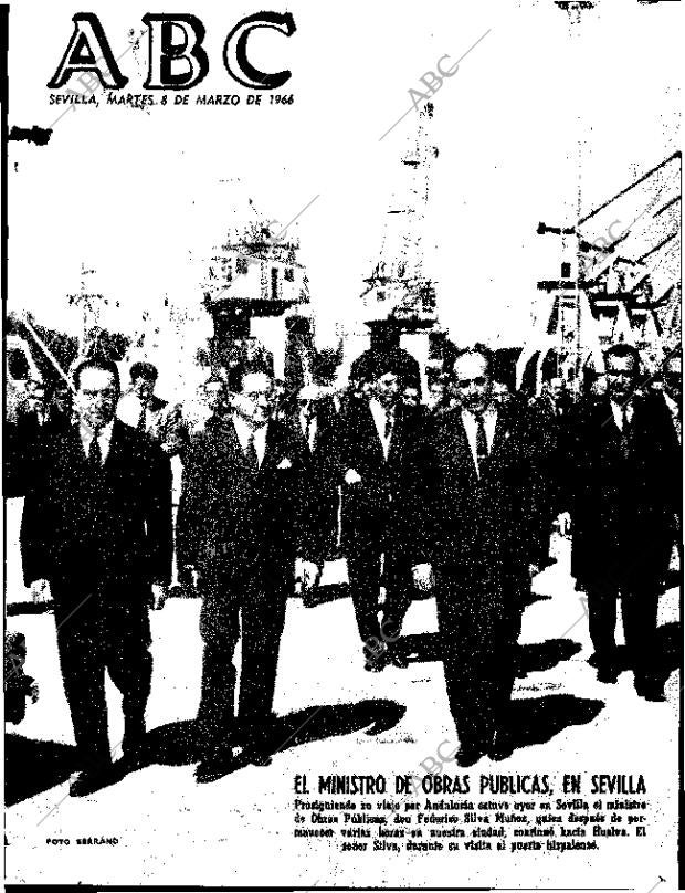 Periódico ABC SEVILLA 08-03-1966,portada - Archivo ABC