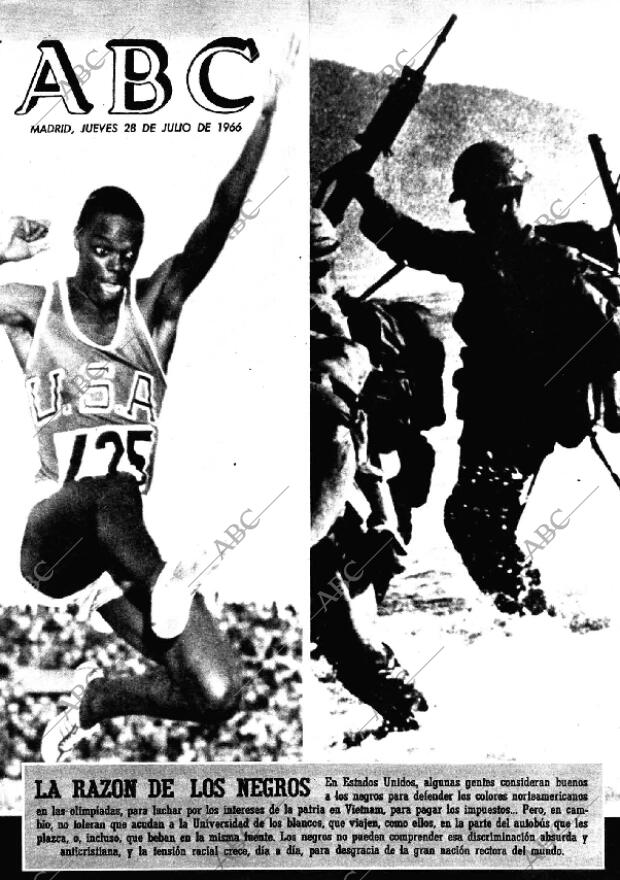 Periódico ABC MADRID 28-07-1966,portada - Archivo ABC